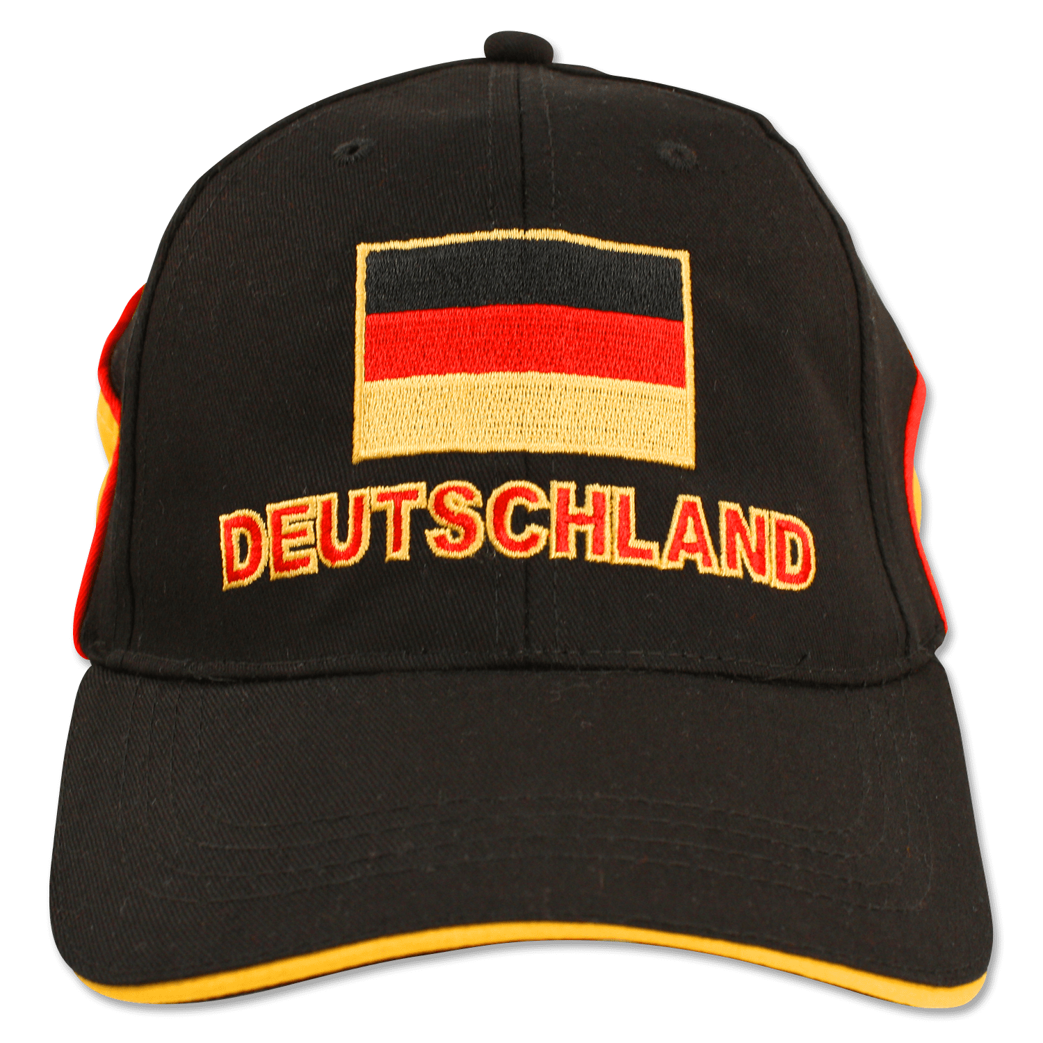 Cap Deutschland Multicolor, Schwarz mir roten und goldenen Akzenten ...